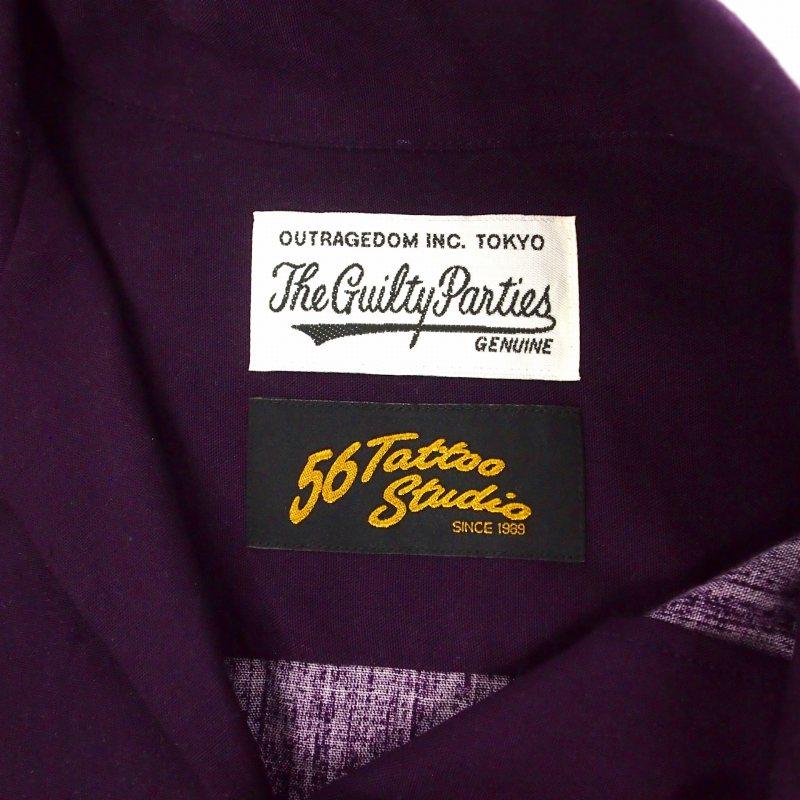 WACKO MARIA（ワコマリア） × 56 tattoo studio L/S HAWAIIAN SHIRT ハワイアンシャツ 長袖 M ...