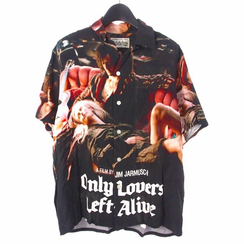 WACKO MARIA（ワコマリア） × ジムジャームッシュ Jim Jarmusch アロハシャツ 半袖 S ブラック 黒 メンズ ...