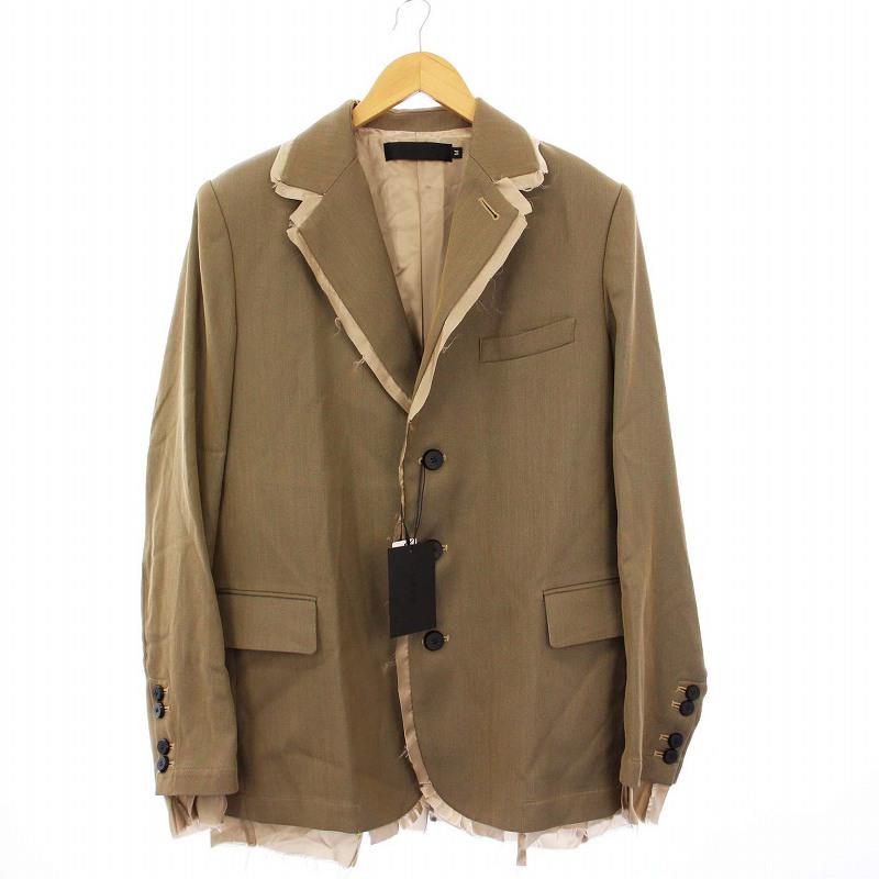 未使用品 シュープ SHOOP PETAL BLAZER テーラードジャケット カットオフ M カーキ SHSS24001 /KH ☆AA★ メンズ : ブランド古着販売のベクトル - 通販 ...