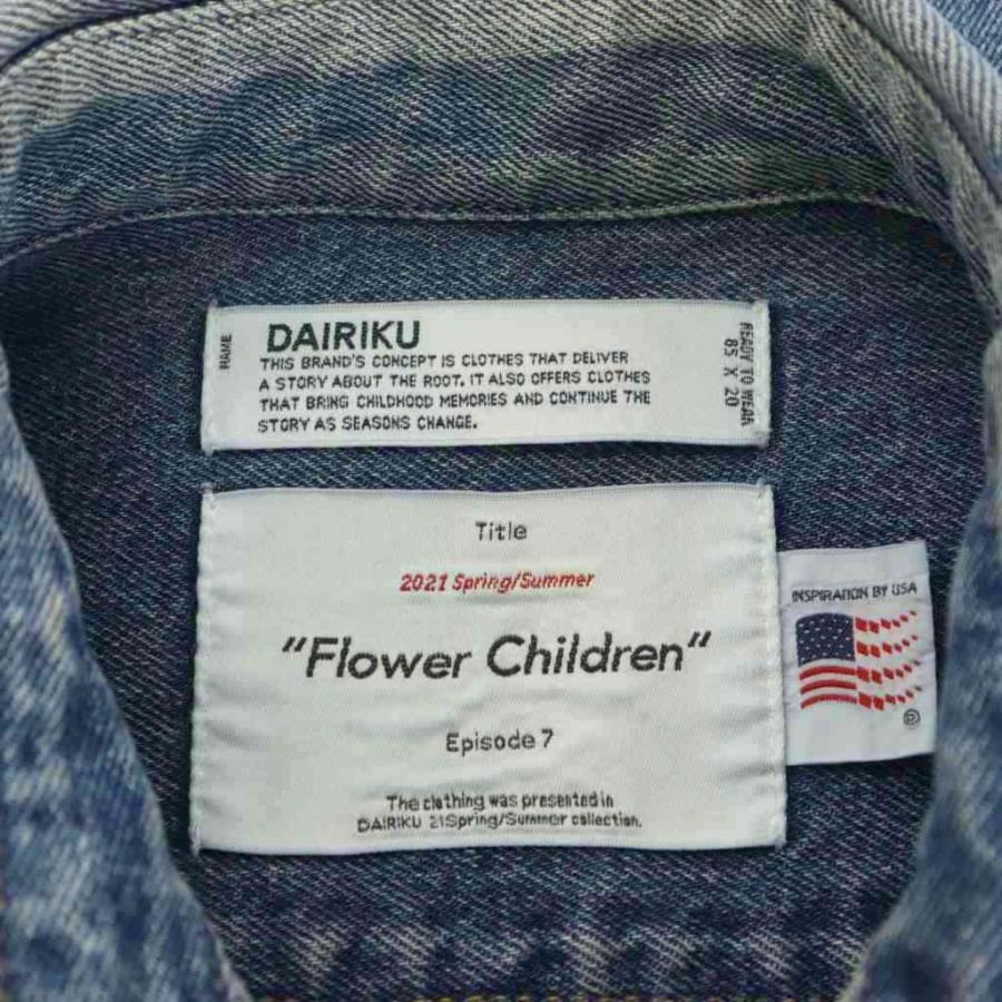 ダイリク DAIRIKU 21SS パッチワーク デニムシャツ Patch Work Denim
