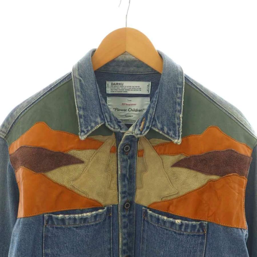 ダイリク DAIRIKU 21SS パッチワーク デニムシャツ Patch Work Denim