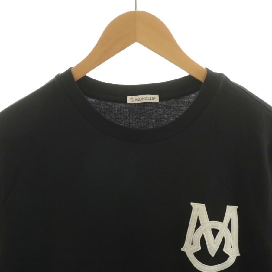 MONCLER（モンクレール） MONCLER Tシャツ カットソー 半袖 ロゴ M 黒
