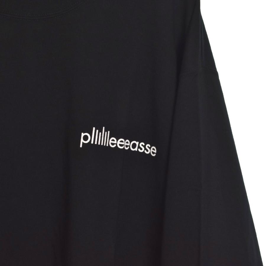 プリーズ plllllleeeasse long sleeve tee Tシャツ 長袖 ロンT ロゴ L