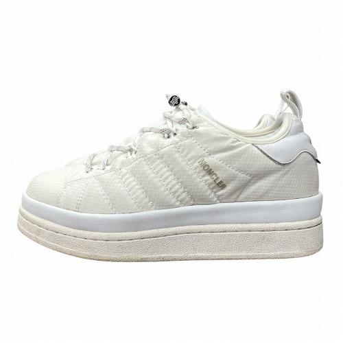 MONCLER モンクレール × adidas アディダス CAMPAS キャンパス スニーカー 白 ホワイト 23.5cm IG7865 ...