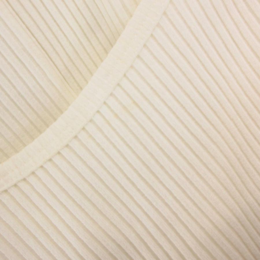 アナイ ANAYI ニット カットソー 半袖 38 白 ホワイト リブ ツイスト Vネック 101828-15-420-02-380 /FF GY43 レディース : ブランド古着販売の ...