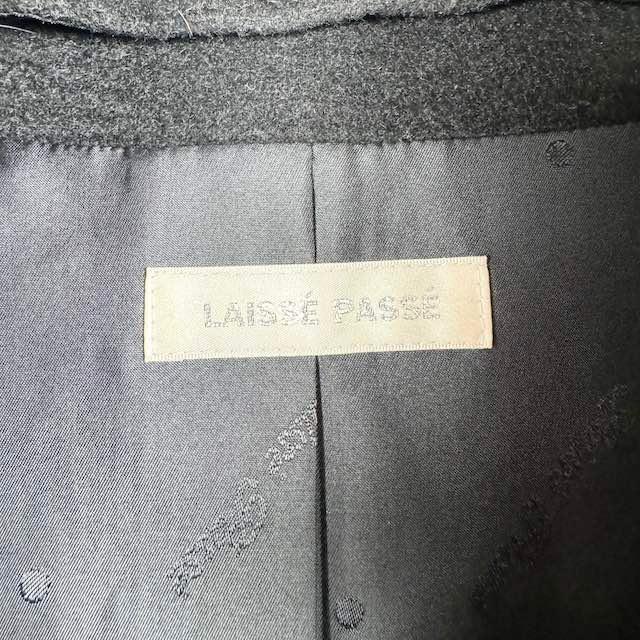 レッセパッセ LAISSE PASSE ノーカラーコート フォックスファー レッセパッセ LAISSE PASSE ノーカラーコート フォックスファー
