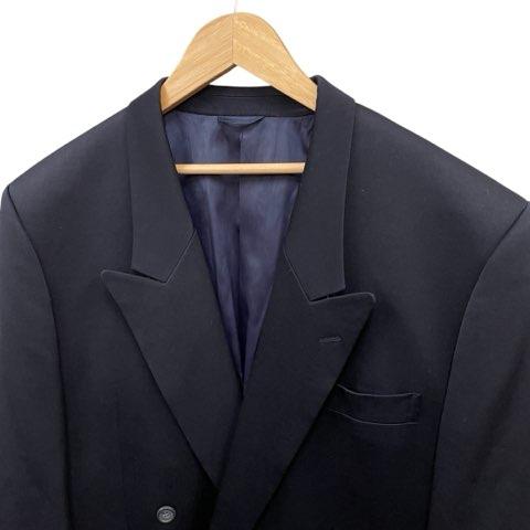 ランバン スタジオ LANVIN STUDIO ダブルブレストジャッケット ブレザー 毛100％ ネイビー M メンズ : ブランド古着販売のベクトル - 通販 - Yahoo!ショッピング