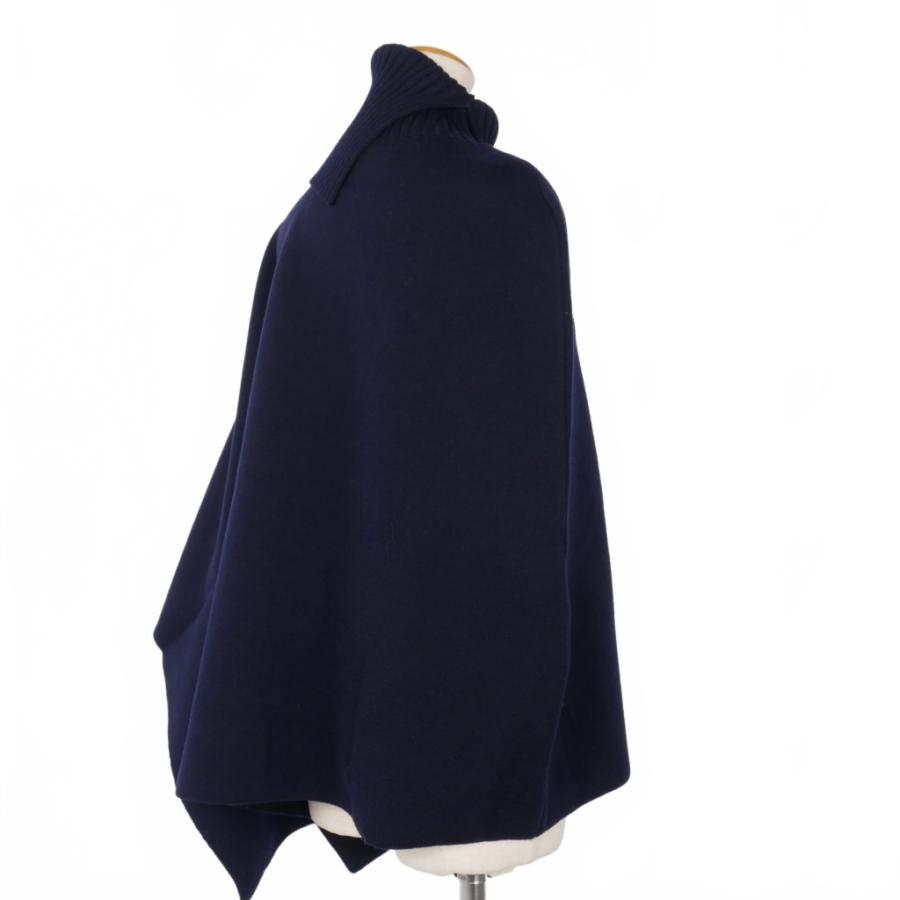 MARNI（マルニ） ハイネック アシンメトリー ニット ケープ 38 紺
