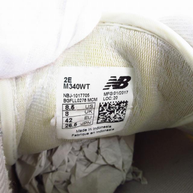 New Balance ニューバランス NEW BALANCE NB 340 スニーカー ホワイト 26.5cm FF121 0325 メンズ ...