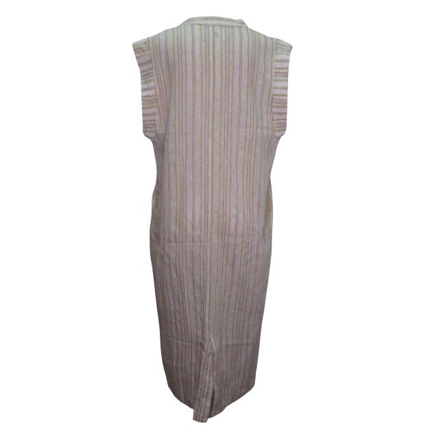 Thint by URBAN RESEACH DOORS ワンピース シャツワンピ リネン混 ノースリーブ ロング one Lサイズ相当 ...