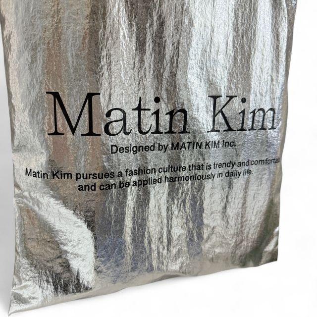 タグ付き 未使用 マーティンキム Matin Kim POPPIN ECOBAG トートバッグ シルバー kor00624 1009 メンズ ...