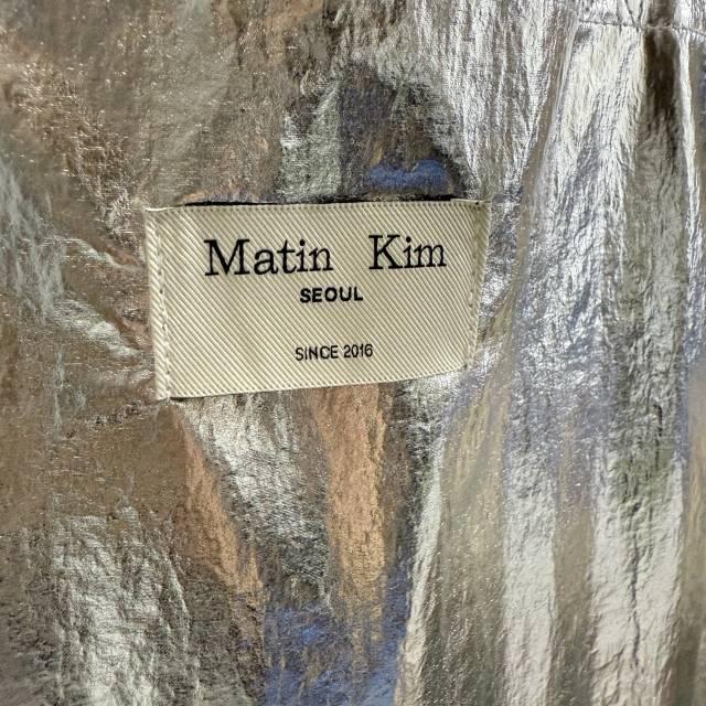 タグ付き 未使用 マーティンキム Matin Kim POPPIN ECOBAG トートバッグ シルバー kor00624 1009 メンズ ...