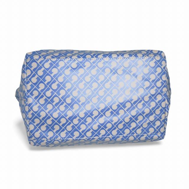 【中古】ゲラルディーニ GHERARDINI ソフティ トートバッグ チャーム ブルー グレー レッド シルバー k293515 1107 ゲラルディーニ GHERARDINI ソフティ トートバッグ チャーム ブルー