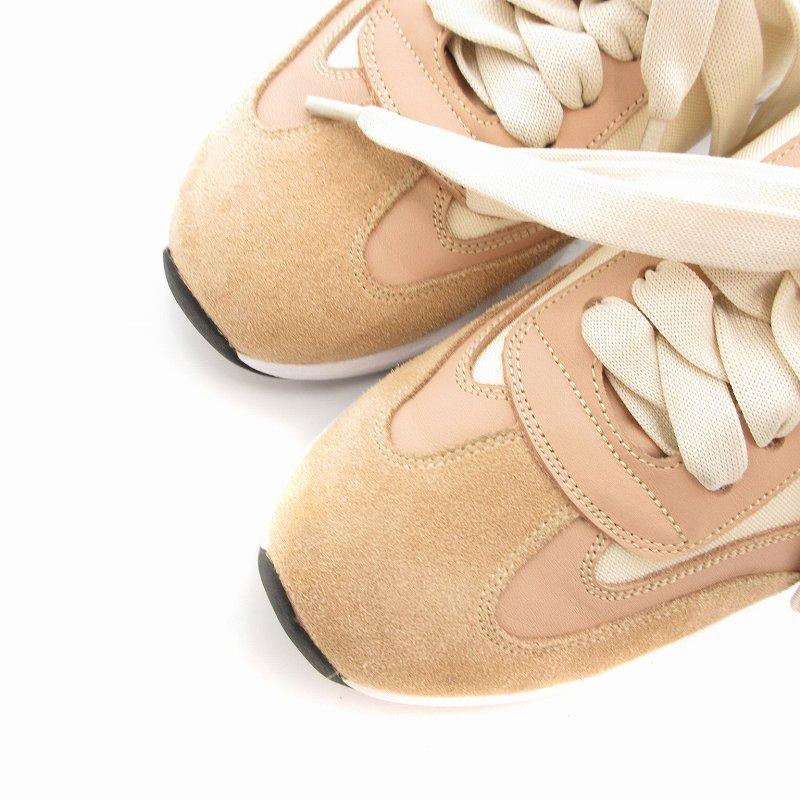 MASAI BAREFOOT TECHNOLOGY MBT JOGGER TK2 スニーカー シューズ スエード 切り替え 38 26cm ベージュ /JS 1118 レディース : ブランド ...