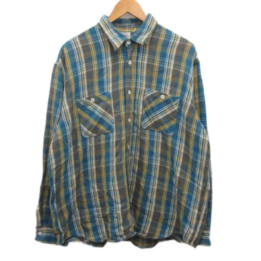 Levi's リーバイス ネルシャツ 長袖 チェック柄 M 青 ブルー グレー PC9-18949-0002 MET2 メンズ : ブランド古着販売のベクトル - 通販 - Yahoo!ショッピング