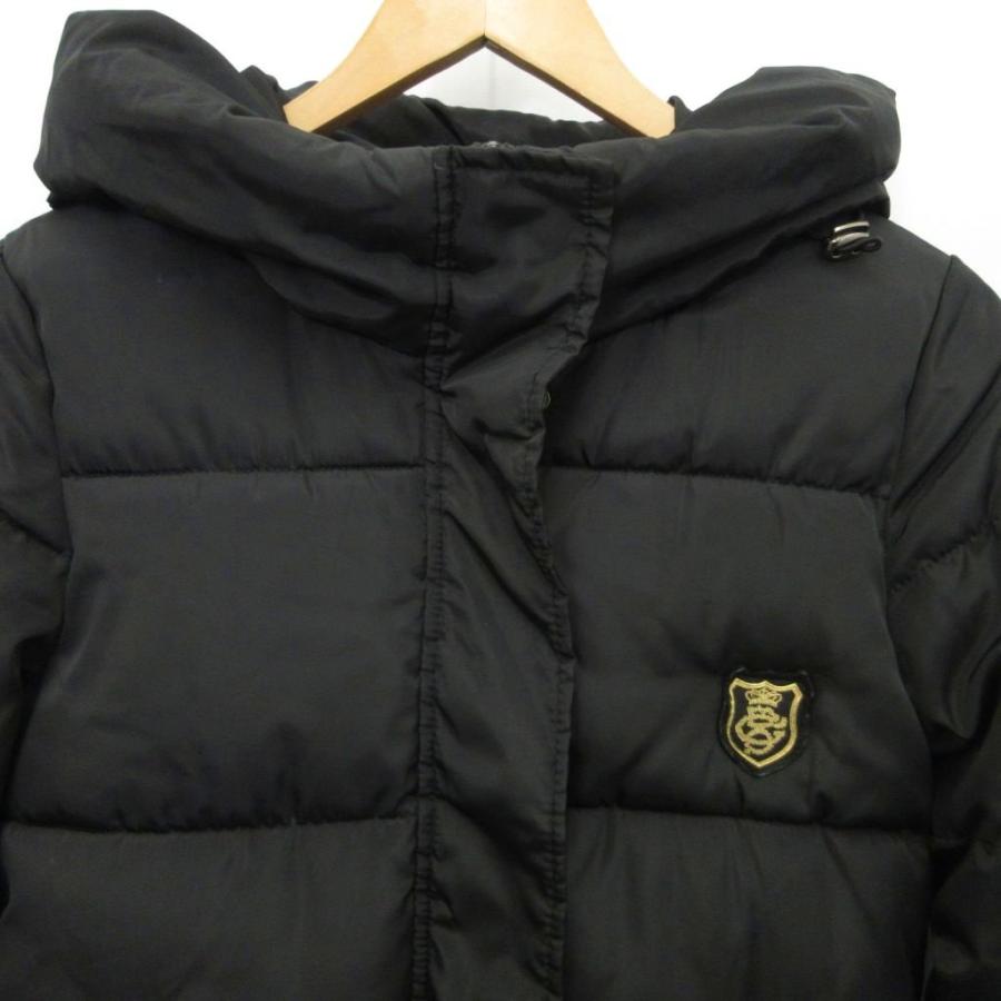 XFHH 美品 中綿コート ジャケット フーデット ロゴパッチ 黒 ブラック M MET2 レディース : ブランド古着販売のベクトル ...