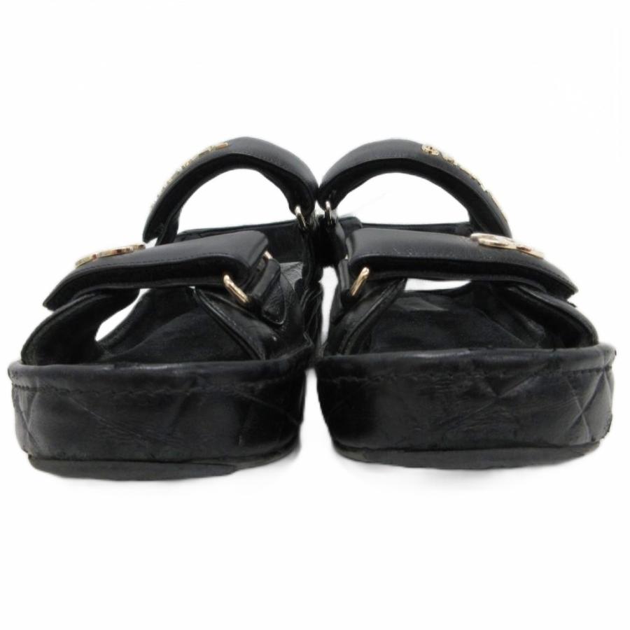 CHANEL（シャネル） スポーツ サンダル ココマーク マトラッセ レザー