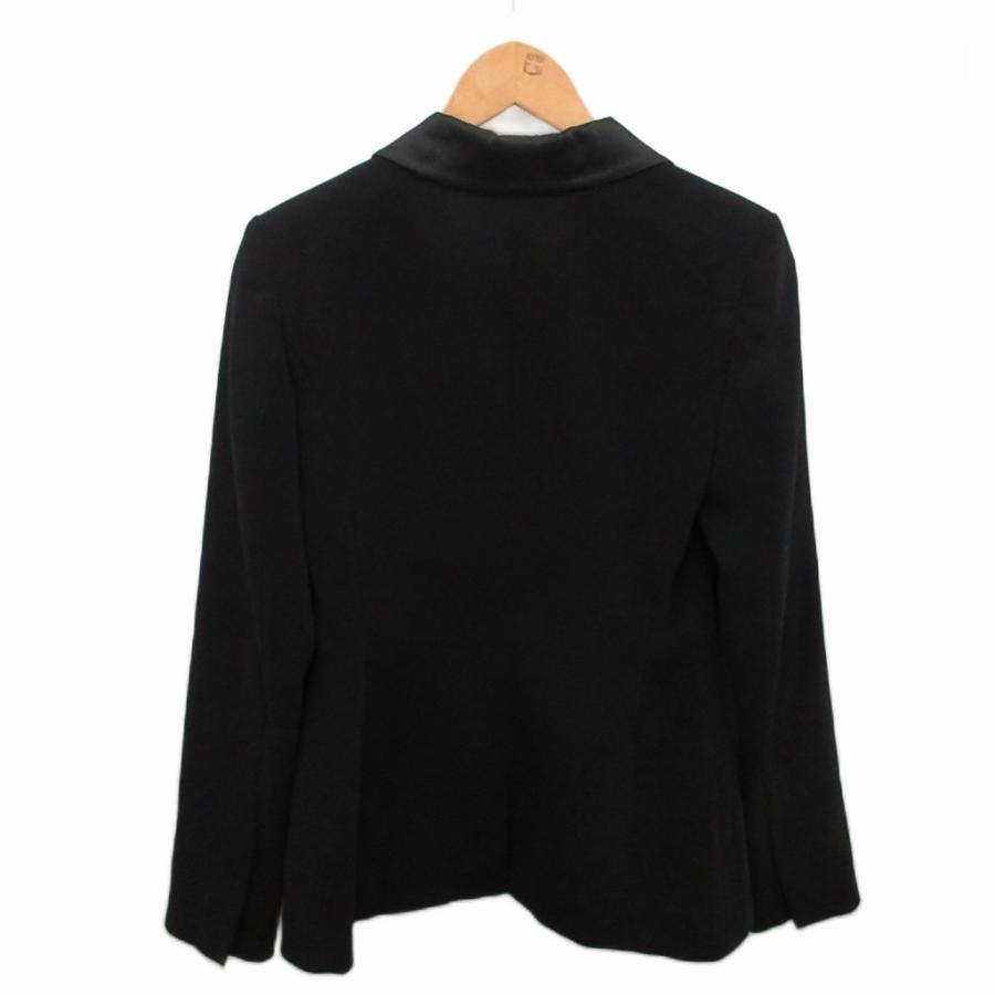 モーガンデトイ MORGAN DE TOI テーラードジャケット シングル 1B 切り替え 黒 ブラック レディース : ブランド古着販売の ...