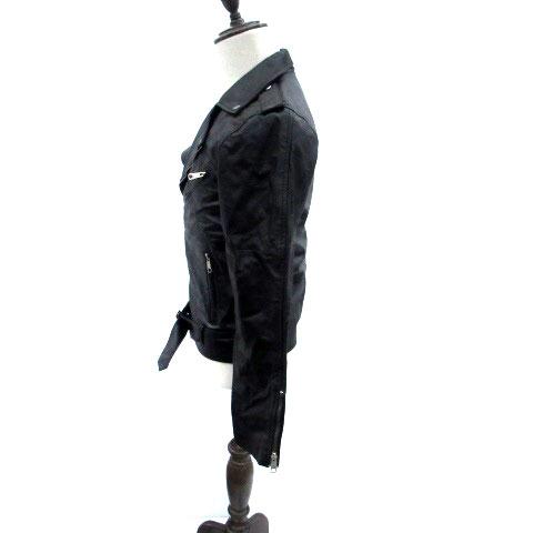 ロシェル roshell ライダース ジャケット レザー 革ジャン ダブル M 黒 ブラック /HO48 GY03 レディース : 221-402407300003 : ブランド古着販売の ...