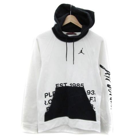 NIKE ナイキ AIR JORDAN パーカー プルオーバー 長袖 プリント 刺繍 S ホワイト 白 /YM16 メンズ : ブランド古着販売のベクトル - 通販 - Yahoo!ショッピング