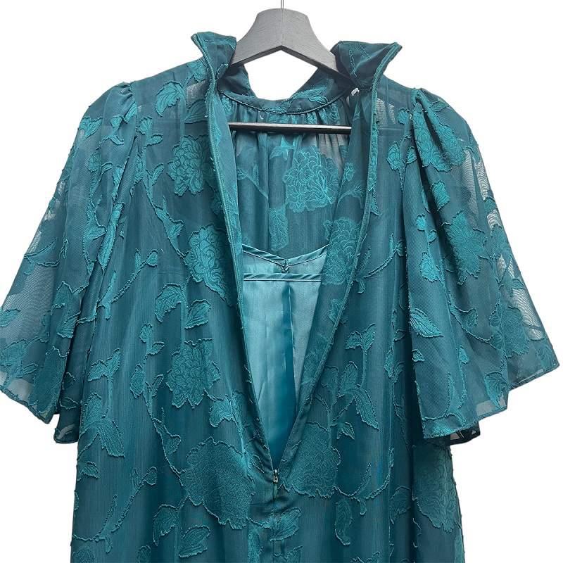 【中古】kana 2WAY リボン ジャガード パーティー ドレス F グリーン 101-915-0003 レディース kana 2WAY リボン ジャガード パーティー ドレス F グリーン 101-915