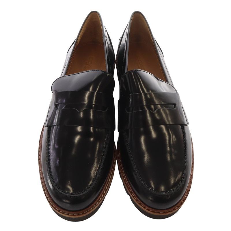 COACH（コーチ） コインローファー レザー 7 黒 ブラック WA38217