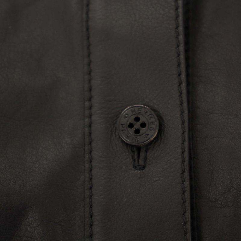 HERMES（エルメス） シャツジャケット カウレザー セリエボタン