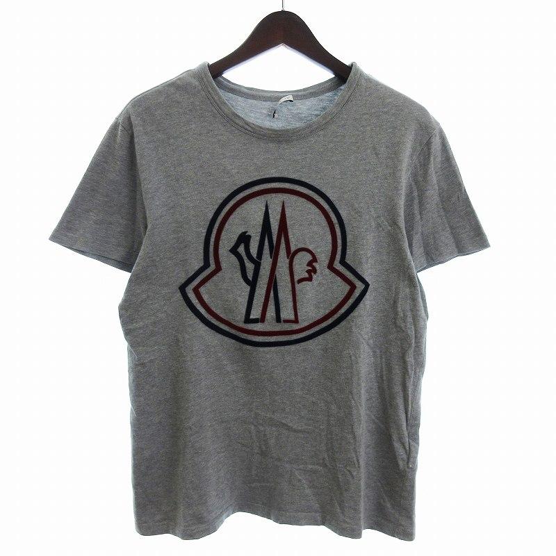 MONCLER モンクレール MAGLIA T-SHIRT フロッキープリント Tシャツ 半袖 F20918C74810 8390T グレー S GY01 メンズ : ブランド古着販売の ...