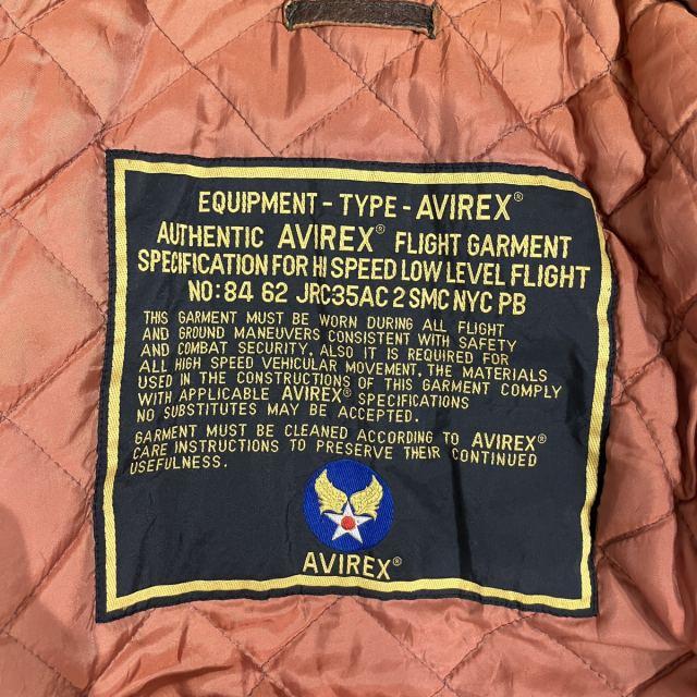 AVIREX アヴィレックス ヴィンテージ オールド 大戦モデルB-3 USA製 フライトジャケット ムートン ブルゾン レザー No.8462 JRC35AC 2 SMC : ブランド古着 ...