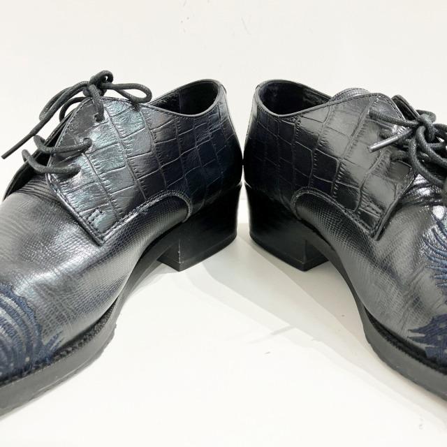 GOHAN ビジネスシューズ 刺繍 レザー 皮革 黒 ブラック 36 約22cm レディース : ブランド古着販売のベクトル - 通販 - Yahoo!ショッピング