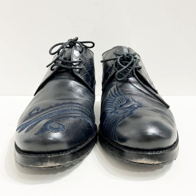 GOHAN ビジネスシューズ 刺繍 レザー 皮革 黒 ブラック 36 約22cm レディース : ブランド古着販売のベクトル - 通販 - Yahoo!ショッピング