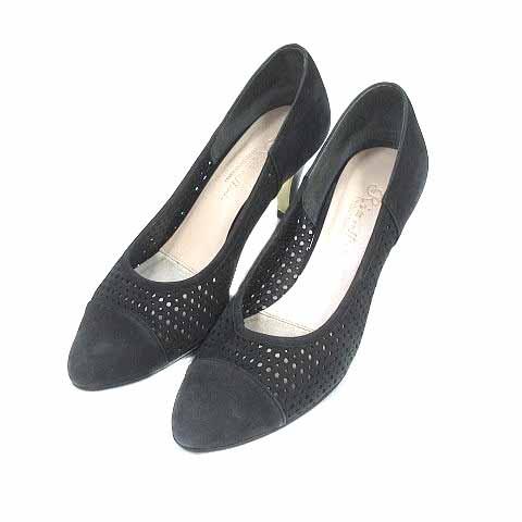 リズラフィーネ Riz raffinee パンプス ラウンドトゥ スエード ハイヒール 23cm M 黒 ブラック /YK レディース : ブランド古着販売のベクトル - 通販 - Yahoo ...