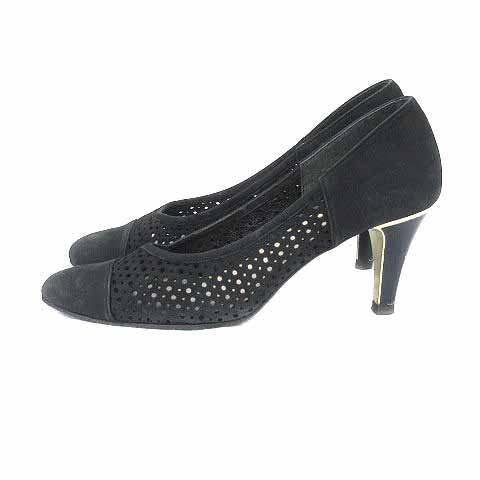 リズラフィーネ Riz raffinee パンプス ラウンドトゥ スエード ハイヒール 23cm M 黒 ブラック /YK レディース : ブランド古着販売のベクトル - 通販 - Yahoo ...