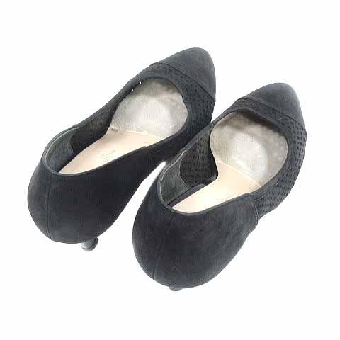 リズラフィーネ Riz raffinee パンプス ラウンドトゥ スエード ハイヒール 23cm M 黒 ブラック /YK レディース : ブランド古着販売のベクトル - 通販 - Yahoo ...