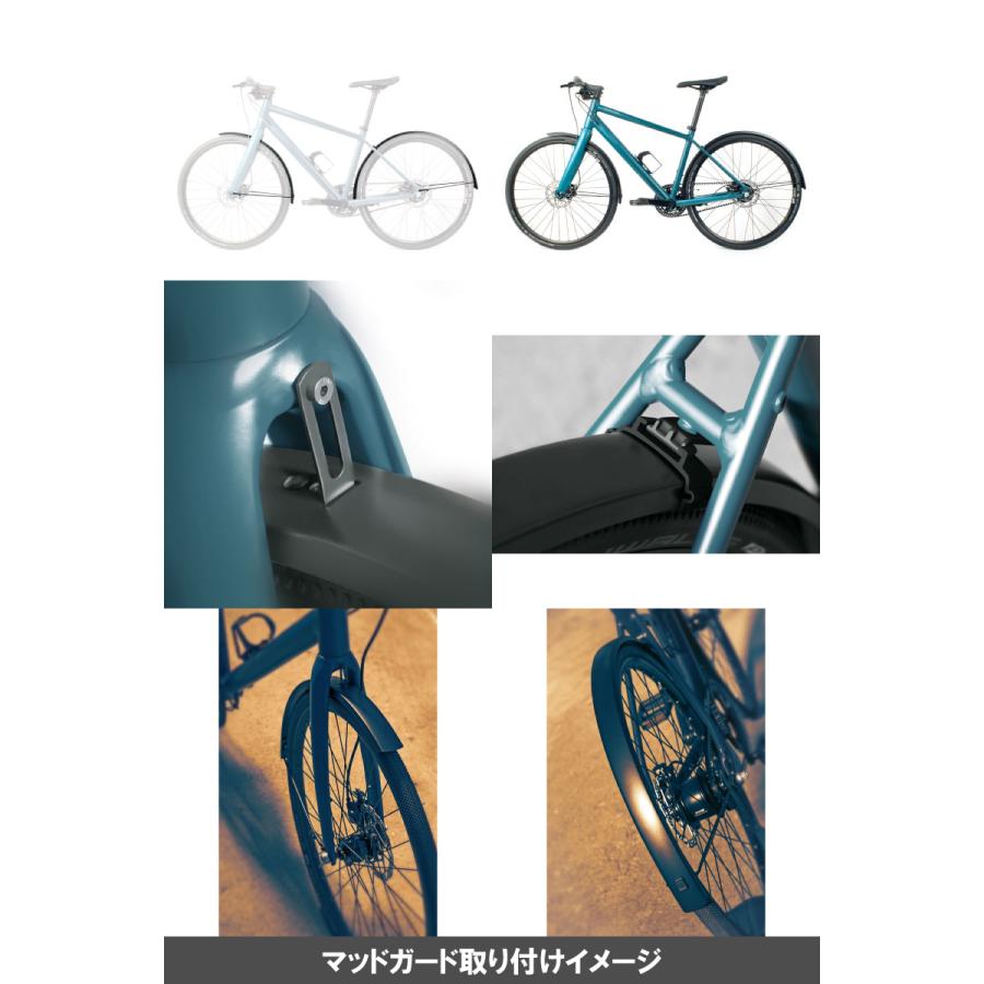SKS エスケーエス EDGE AL 46 エッジアル46 ブラックマット 前後セット 泥除け マッドガード(SK-11494 ...