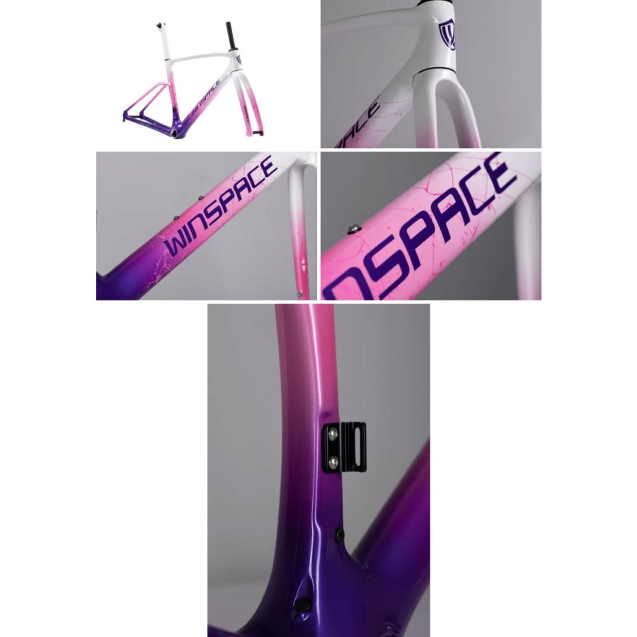 WINSPACE ウィンスペース AGILE FRAME SET アジャイル フレームセット ミスティーパープル : 自転車館びーくる ...
