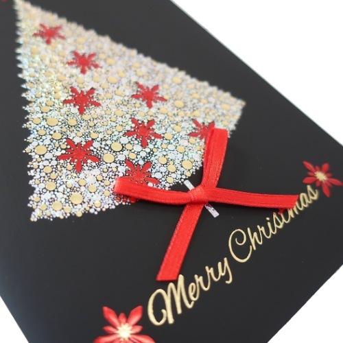 CHRISTMAS グリーティングカード ツリー リボン イタリア製 クリスマスカード アクティブコーポレーション ギフト雑貨 封筒付き : act-cmgi-548 : 雑貨&アートの通販店 ...