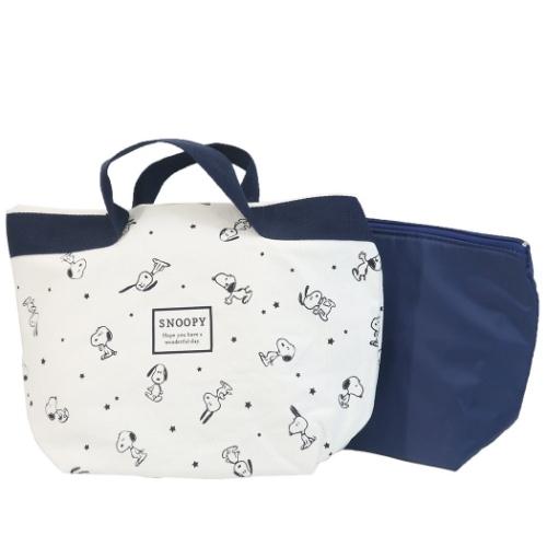 SNOOPY（スヌーピー） NOBEET ノビート 保冷ポーチ付き ミニトート 保温保冷 ランチバッグ ホッピング ピーナッツ カミオジャパン ...