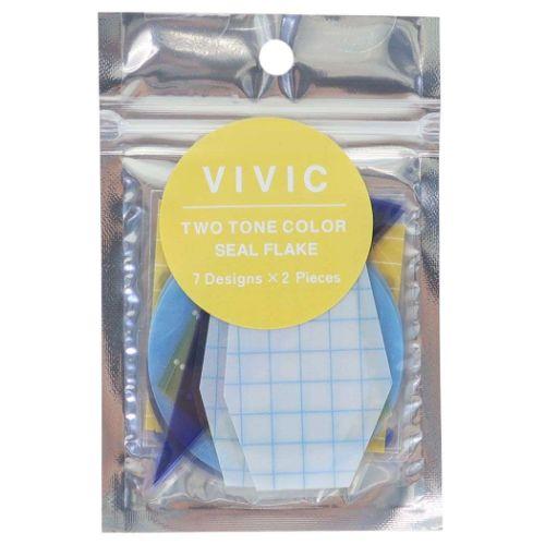 カミオジャパン フレークシール シールフレーク VIVIC ブルーxイエロー デコレーション 手帳デコ : 雑貨&アートの通販店 ベルコモン ...