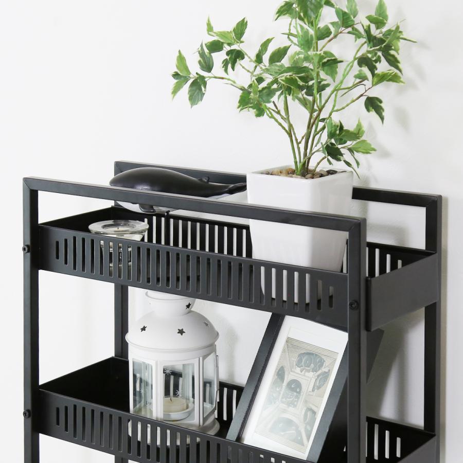 DORIS キッチン 隙間収納 20cm までの空間を有効活用 すき間収納ラック キャスター付き スリムストッカー 冷蔵庫横 すきま収納 チャンキー4段 : velle - 通販 ...