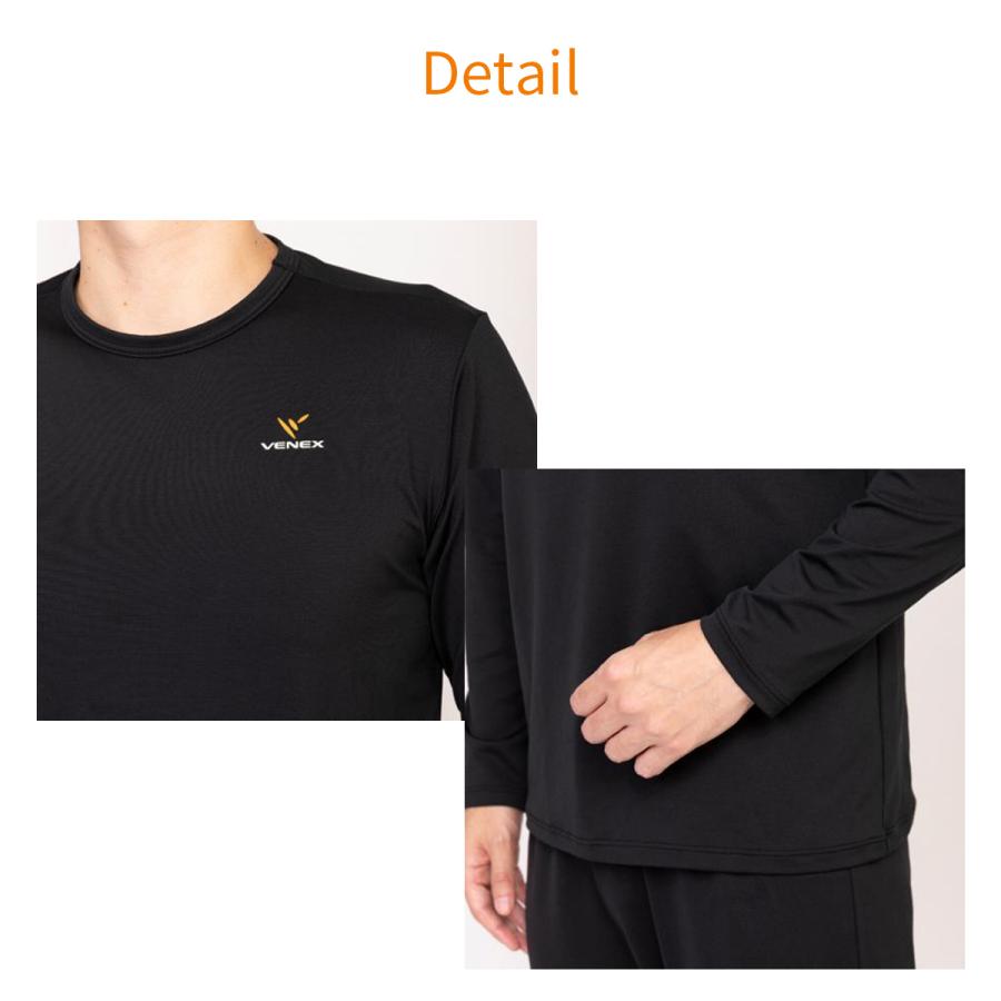 公式 リカバリーウェア ベネクス VENEX ルームウェア メンズ リフレッシュ 長袖 リカバリー パジャマ 疲労 ウェア tシャツ 回復 M L XL ギフト :6732:VENEX公式 ...