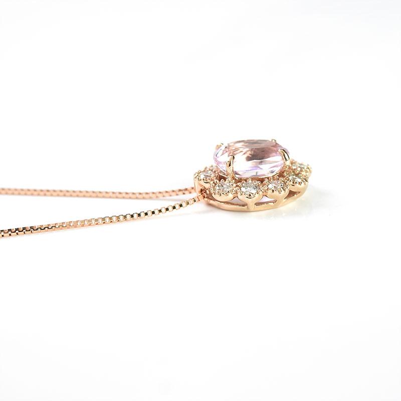 クンツァイト ネックレス K18PG ピンクゴールド 0.98ct レディース ペンダント ジュエリー [onlp0210-124064] : VENEZIA JEWELS - 通販 ...