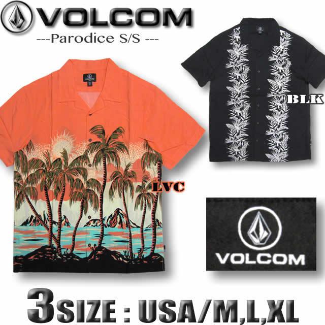 VOLCOM 最短翌日配達 ボルコム アロハシャツ メンズ 半袖 トップス USA企画 ヴォルコム サーフブランド スノボ スケボー ...