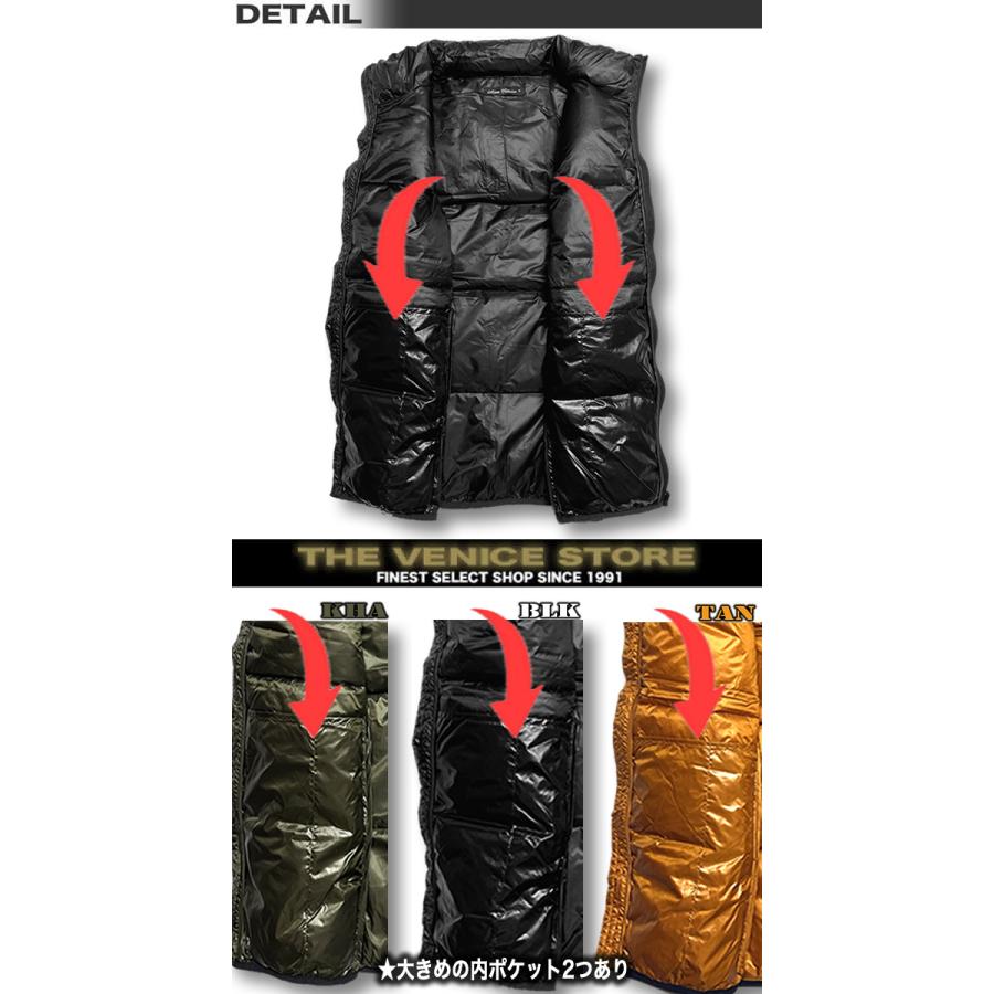 最短翌日配達 ダウンベスト ダウン メンズ ベスト ジャケット アウター 撥水機能 中綿 防寒 VENICE SELECT VNC-36886 ...