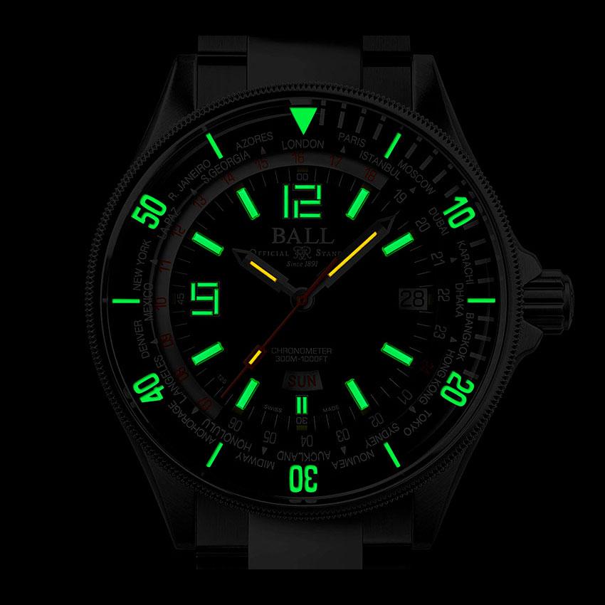 BALL Watch（ボール ウォッチ） 正規品 時計 DIVER WORLD TIME ダイバー ワールドタイム 腕時計 限定品 メンズ ...