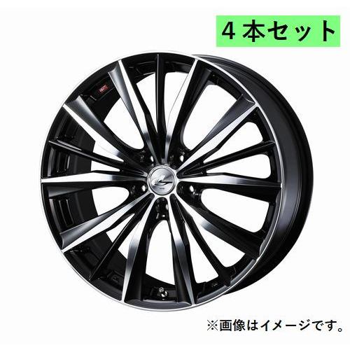 WEDS 個人宅発送可能 ウエッズ Weds 18X7.0J +47 5穴 PCD114.3 BKMCホイール 4本セット LEONIS VX レオニス・ブイエックス (33274 ...