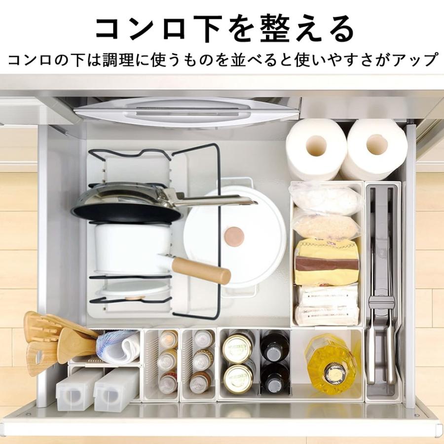 トトノ フライパン スタンド キッチン 収納 斜め 調整 フタ シンク 下 フライパン収納 シンク下 コンロ下 立てる TOTONO Richell :r001949:Relieve - 通販 ...