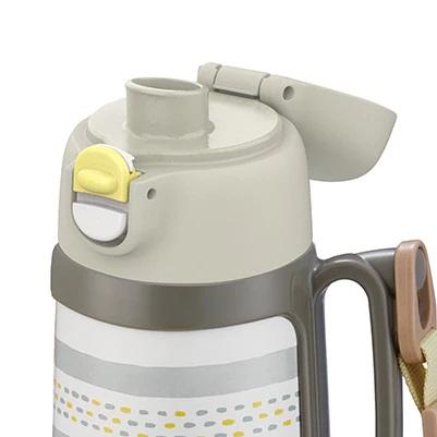 ピーコック魔法瓶工業 水筒 直飲み 子供 肩掛け コップ付き 450ml 2way ステンレス 保冷保温 マグ ピーコック 肩紐 肩ひも 魔法瓶 ベビー キッズ 3歳 2歳 1歳 ASN ...