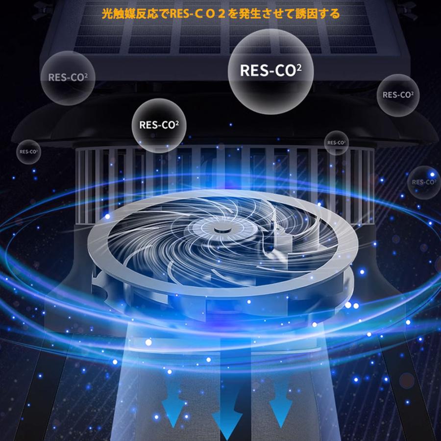 ソーラー充電式 吸い込みタイプ 蚊取り器 殺虫機 害虫駆除 UV光源誘引 RES-CO2誘因 静音 蚊 虫 駆除 キャンプ 養鶏場 畜牧 屋外 : Vertex one - 通販 ...