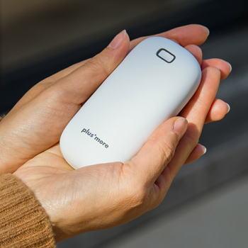 充電式カイロ 使い捨てないカイロ 電気カイロ プラスモア plusmore PBAEA001-WH ホワイト 送料無料 : べりはやっ!ヤフー店 - 通販 - Yahoo!ショッピング